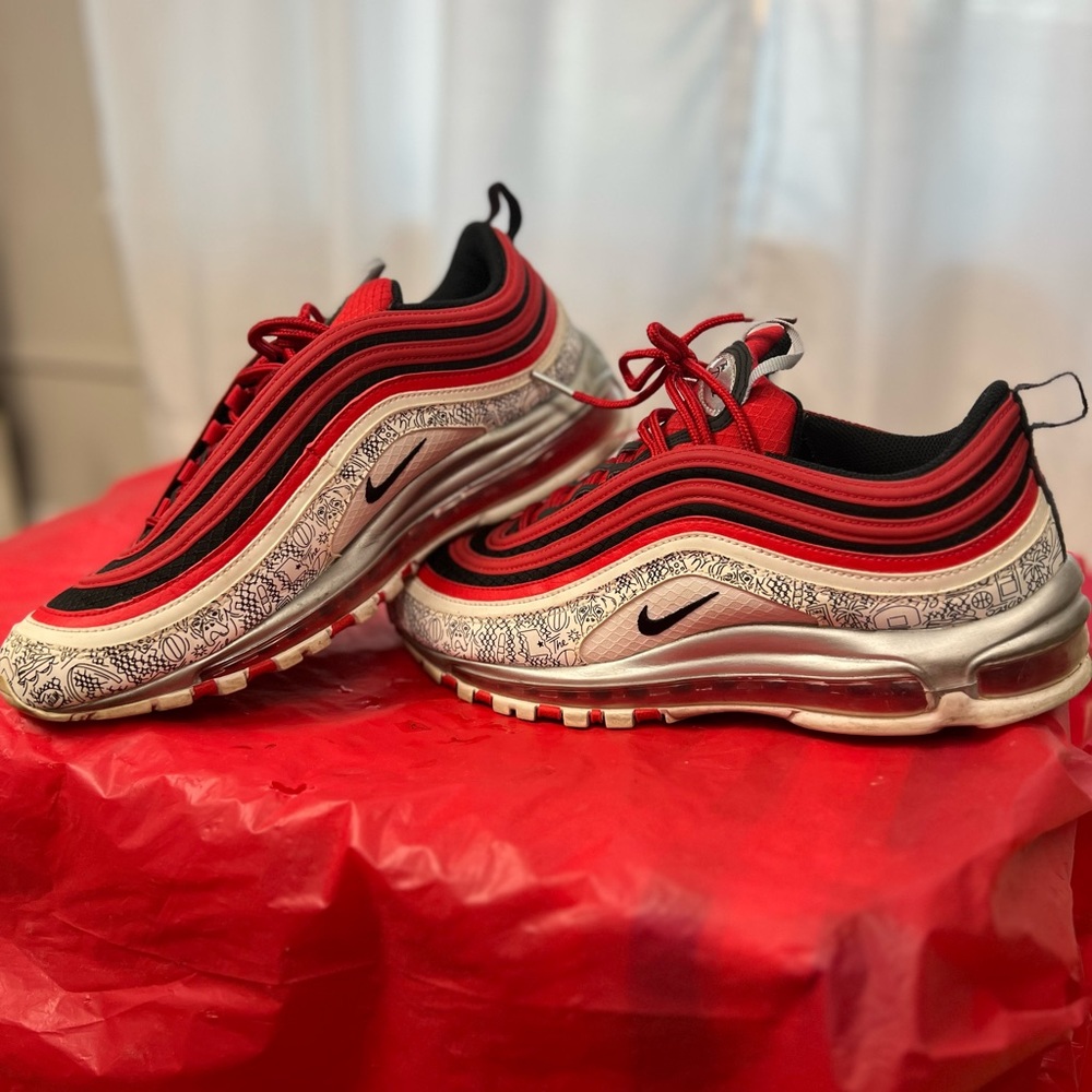 Nike Air Max 97 Jayson Tatum The Deuce Red Black Whit… - Gem